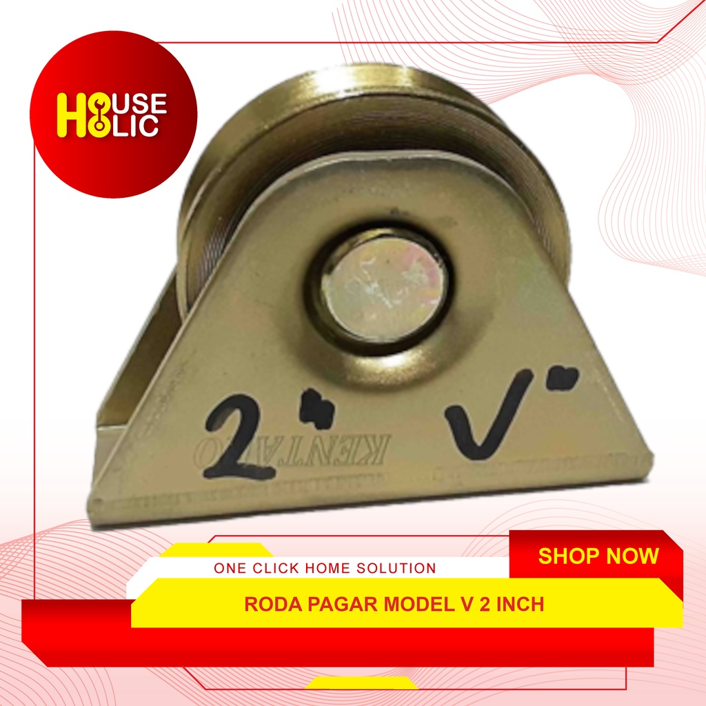 Jual Roda Pagar Model V 2" Inch 50mm / Rel Pagar Besi | Shopee Indonesia