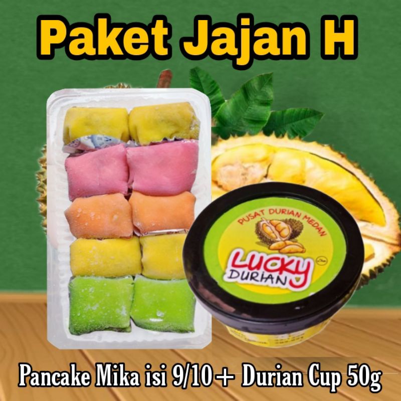 Jual Paket Jajan H ( Pancake isi 10 + Durian Cup ) | Shopee Indonesia
