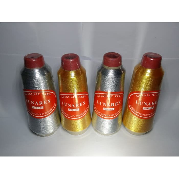 Jual B E S T S E L L E R - Benang Bordir Lunarex Metalik Emas Perak ...