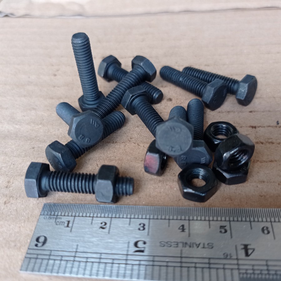 Jual BAUT BAJA HTB 8.8 M6 X 25 / BAUT 10 / KUNCI 10 / BAUD FULL DRAT 10 / BAUT BAJA M6 X 25 ...