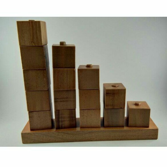 Jual mainan edukasi menara balok natural | Shopee Indonesia