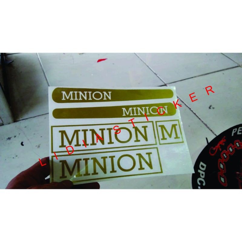 Jual Stiker Sepeda Minion set / seli / Minion Bike / Decal Minion ...
