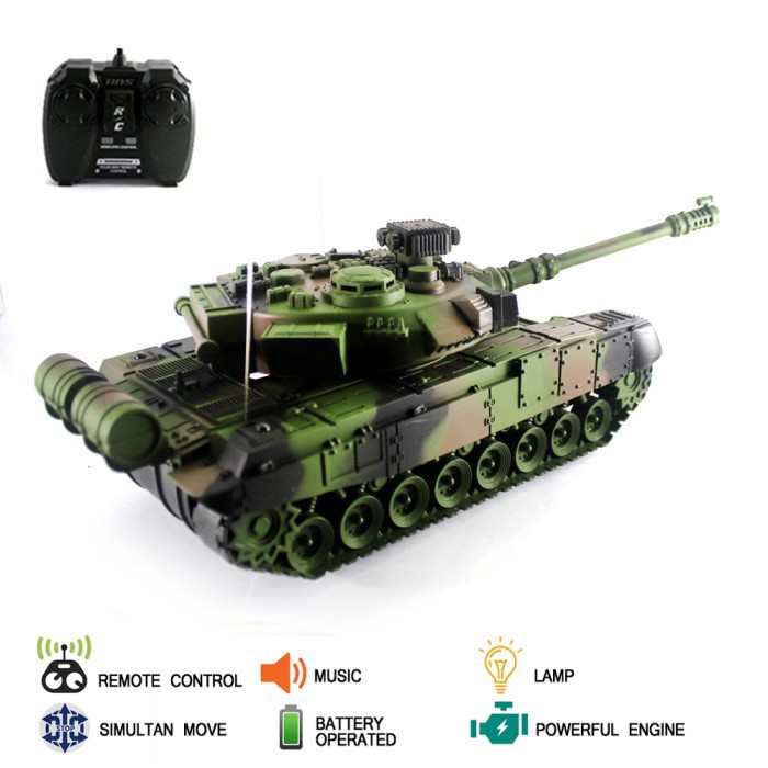 Jual mainan anak mobil remot rc car tank war remote control tank perang ...
