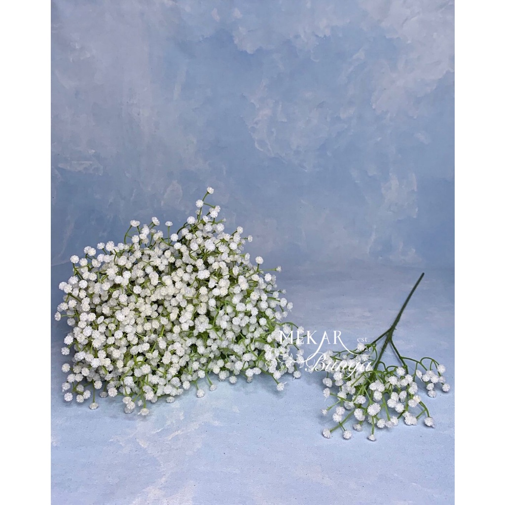 Jual (FX 8) - Bunga Baby Breath Panjang Warna Putih Dekorasi Hiasan ...