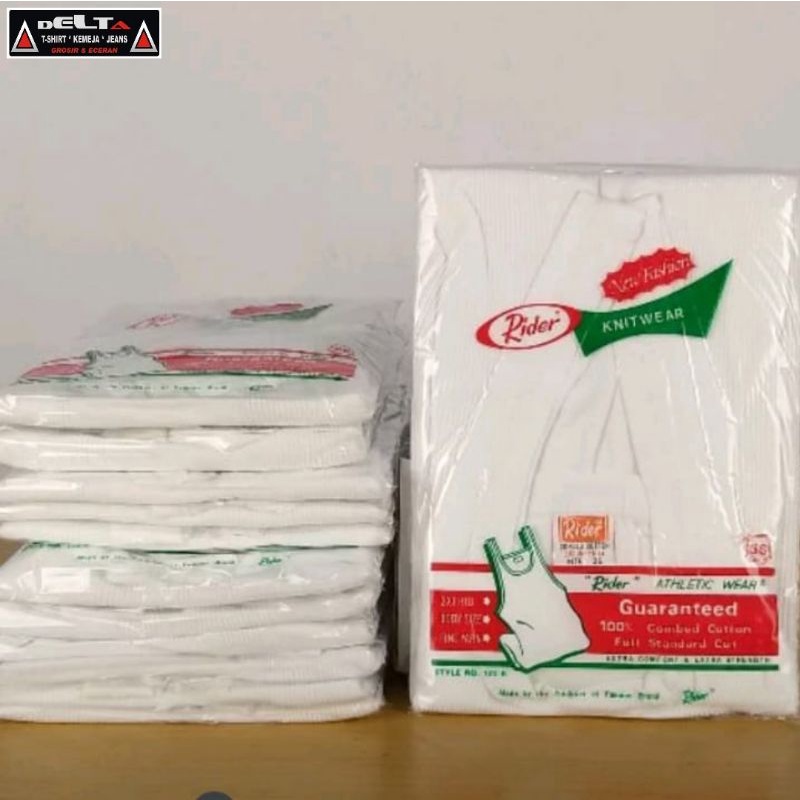 Jual Singlet RIDER Original Classic Putih (1 Pcs) || Singlet Pria Rider ...