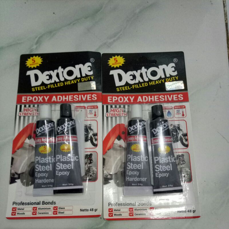 Jual Lem Dextone 5 menit 48gr/Lem besi dexton 5 menit | Shopee Indonesia