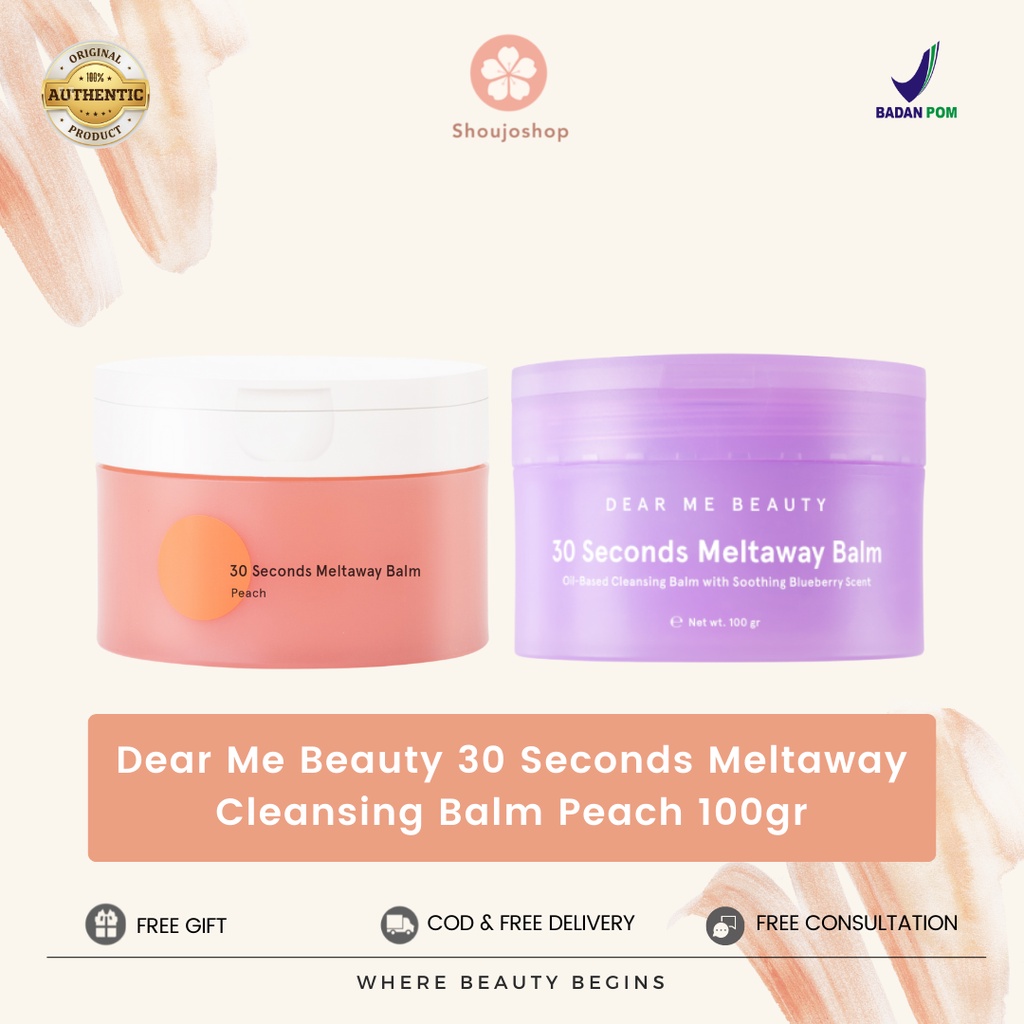 Jual Dear Me Beauty 30 Seconds Meltaway Cleansing Balm Peach 100gr ...