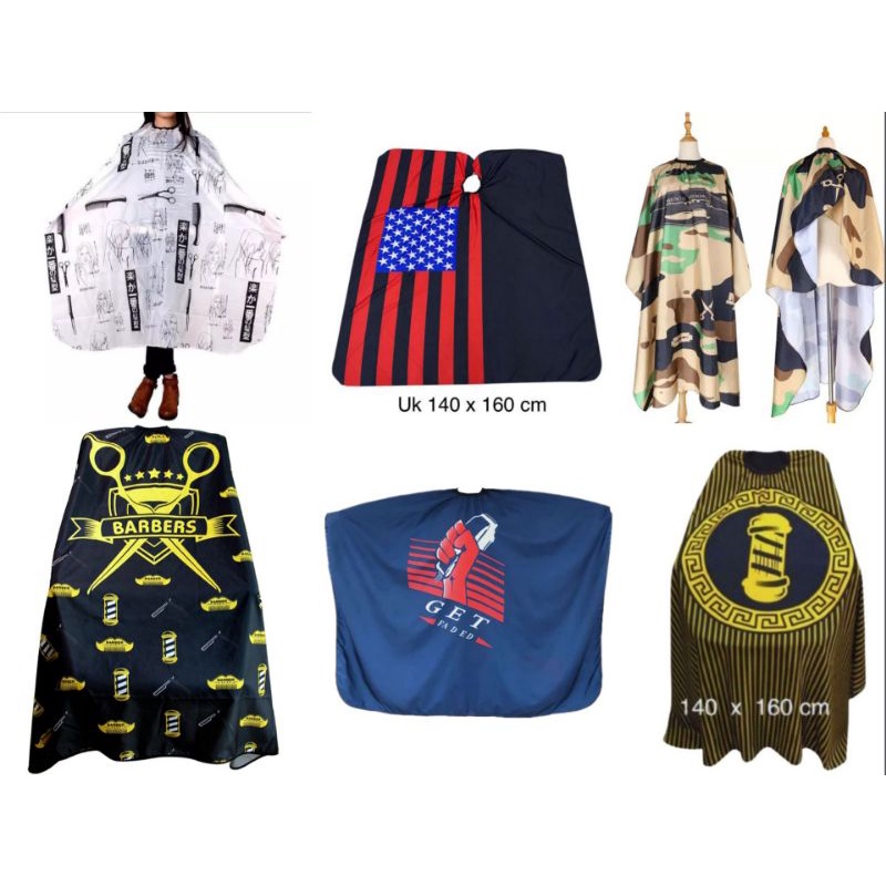 Jual kip potong rambut barbershop apron barbershop kain potong rambut ...