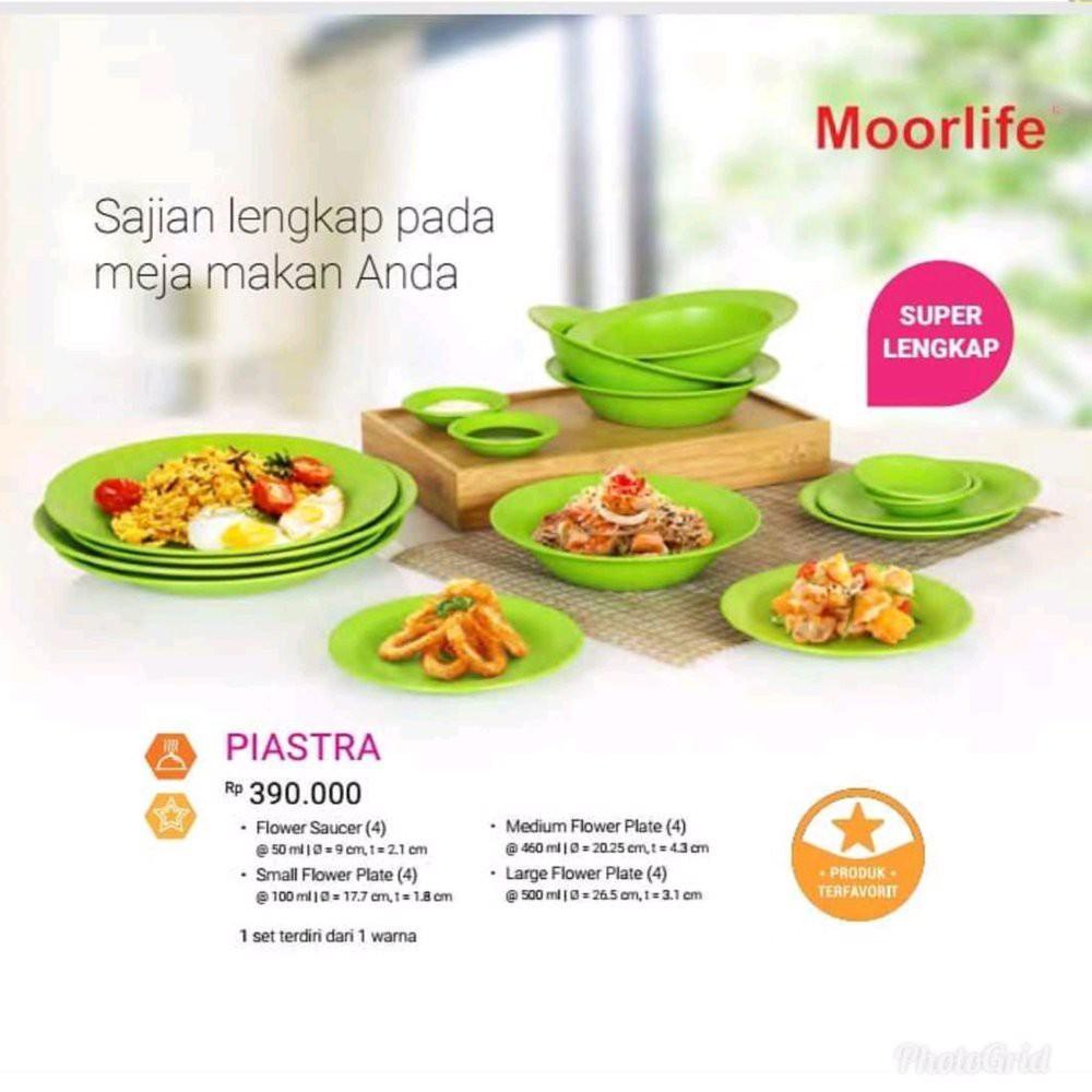 Jual Moorlife Piring Set Piastra Flower Set A & Set B (1set isi 8pcs ...