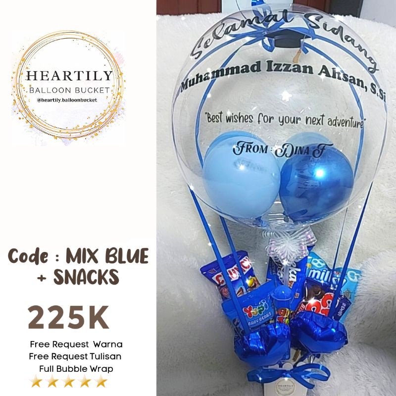 Jual [READY JAKARTA 1HARI JADI] Buket Balon Balloon Bucket Balon Wisuda ...
