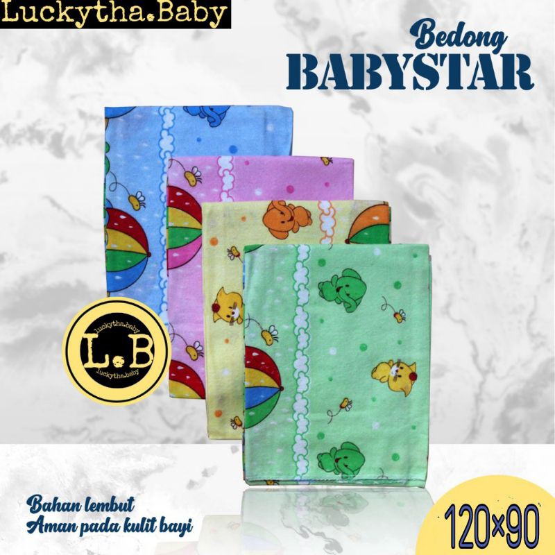 Jual 6pcs_ bedong babystar JUMBO 120 × 90 cm / kain pernel bayi ...