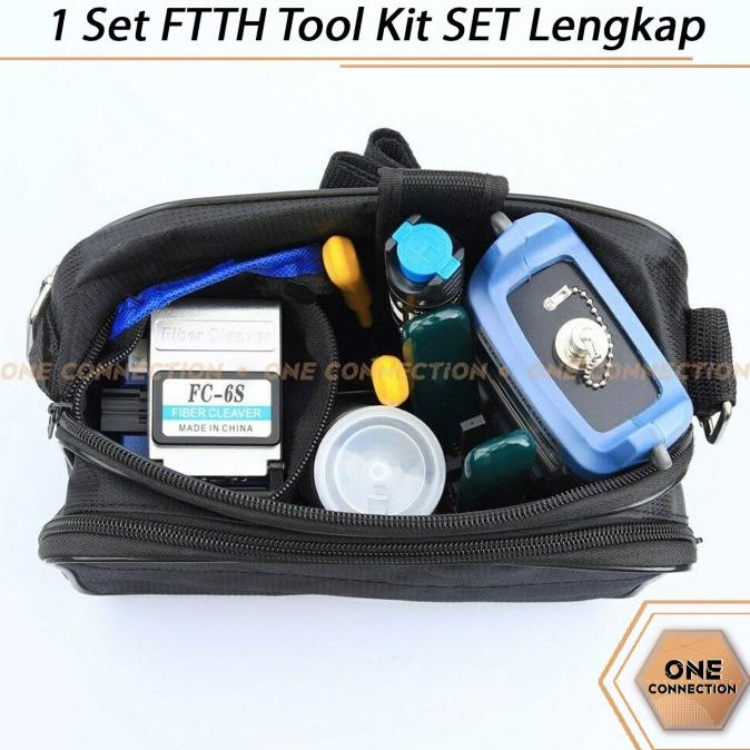 Jual 1 Set Ftth Tool Kit Set Lengkap Opm Vfl Cleaver Fo Fiber Optic ...