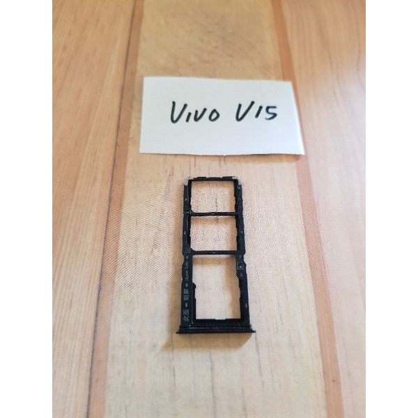 Jual simtray slot tempat kartu sim card Hp vivo V15 sparepart Ori ...