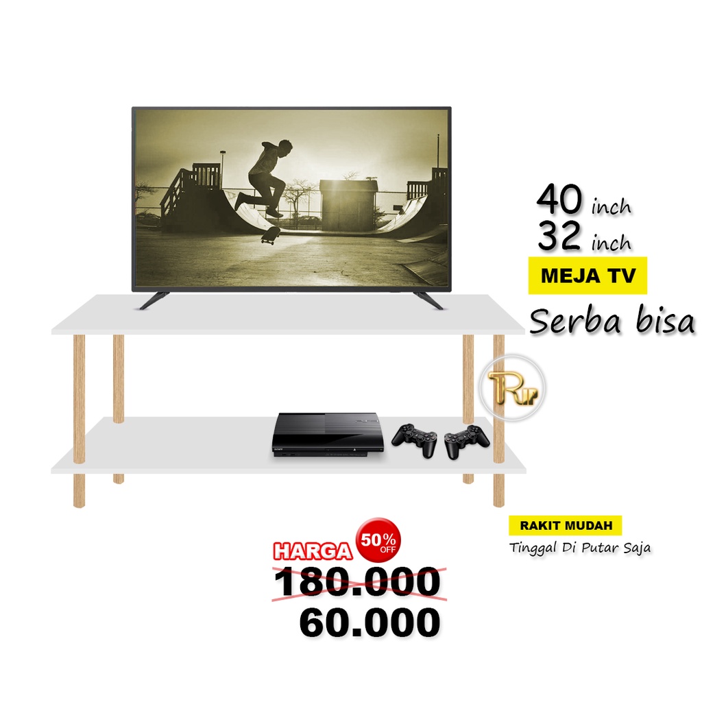 Jual MEJA TV 2 SUSUN (EXTRA MURAH) | Shopee Indonesia