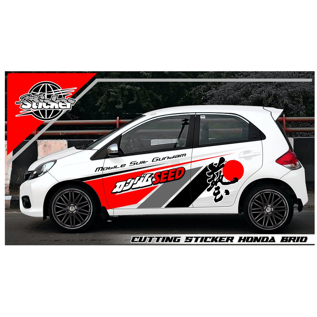 Jual Cutting Sticker mobil BRIO / AGYA / AYLA bisa custom nama harga ...