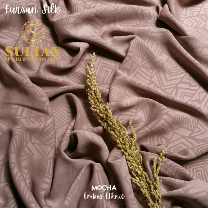 Jual 50CM EMBOS ETHNIC FURUSIYAH SILK MOCHA KAIN ABAYA SULTAN (MEREK ...