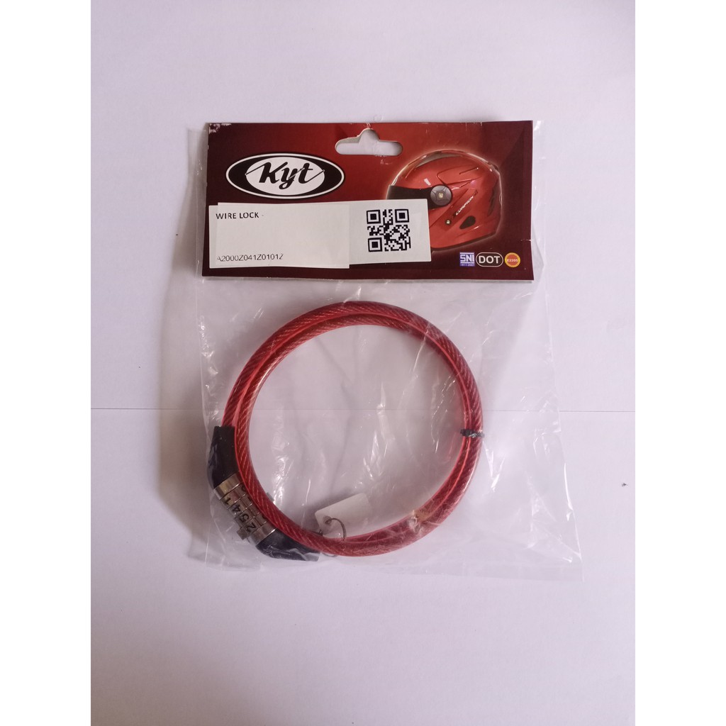 Jual Wire lock kyt anti theft rantai helm anti maling wirelock | Shopee ...