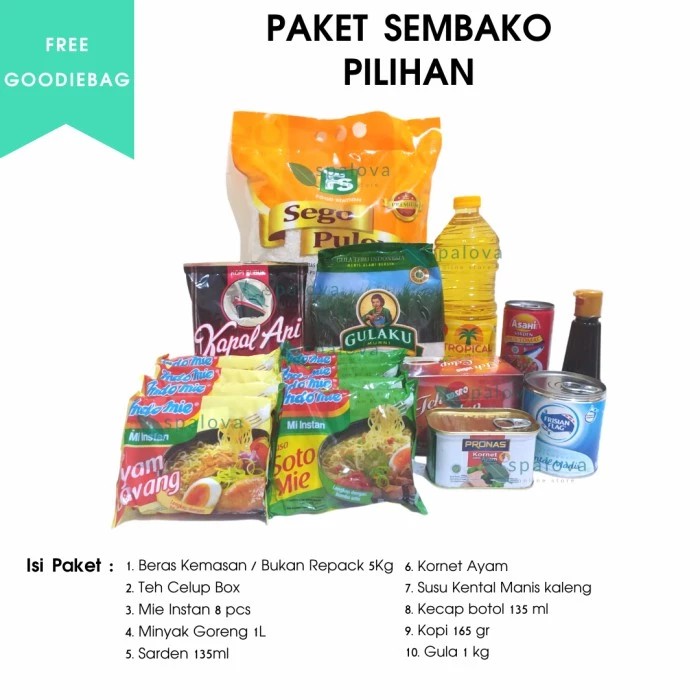 Jual PAKET SEMBAKO PILIHAN | Shopee Indonesia