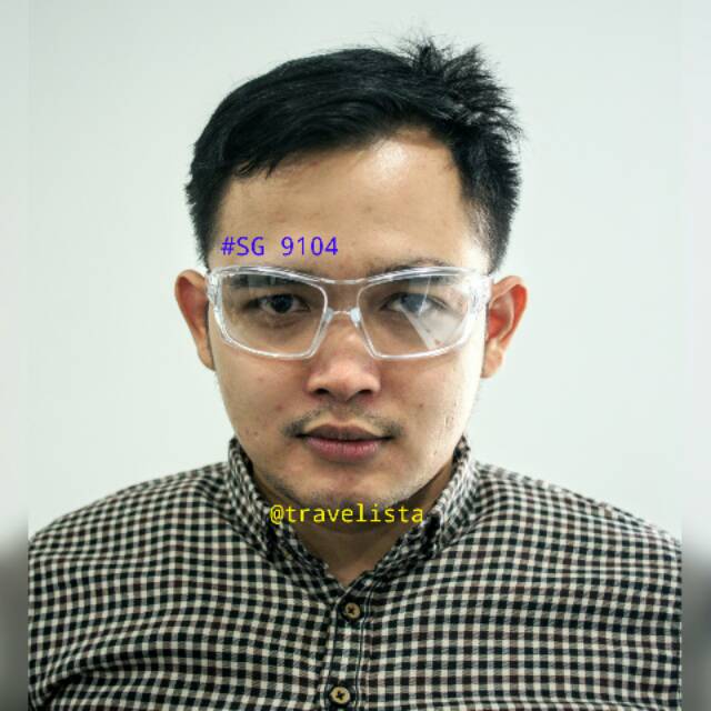 Jual Kacamata Safety Bening Outdoor Sepeda Motor Pelindung mata APD ...