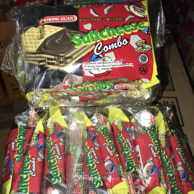 Jual Khong guan saltcheese COMBO RENCENG10 sachet x 20gr 20 gram ...