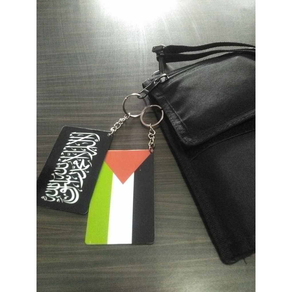 Jual Ganci Bendera Palestine + Bendera Arrayah AlLiwa + Ganci Bolbal ...