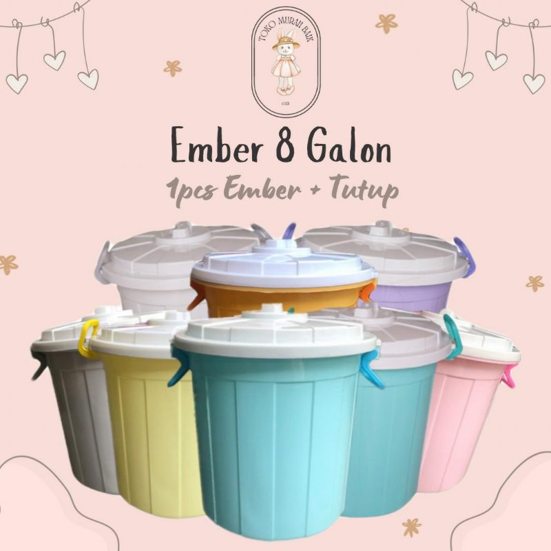 Jual EMBER TUTUP BESAR - EMBER 30 LITER - EMBER KAMAR MANDI 8 GALON ...