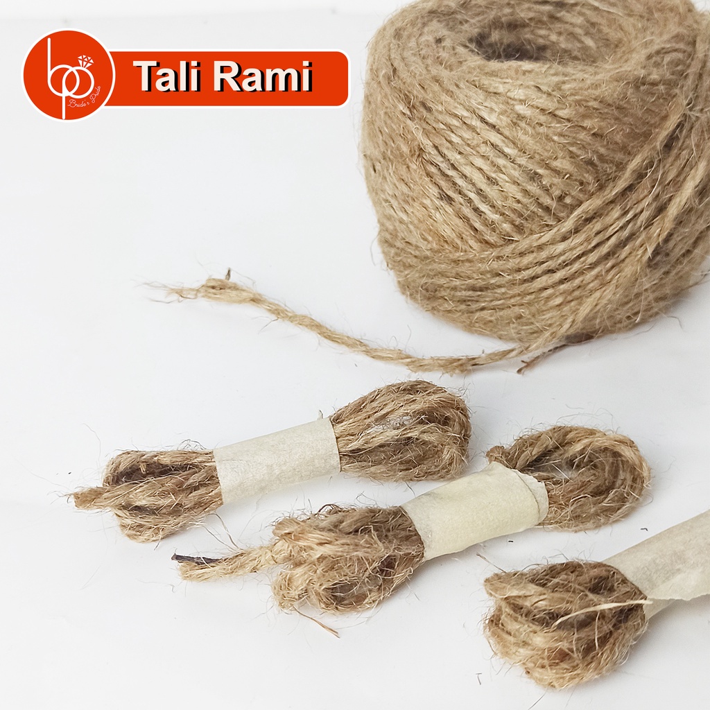 Jual Tali Rami 2ply permeter / Tali goni Jerami Coklat / Tali Foto ...