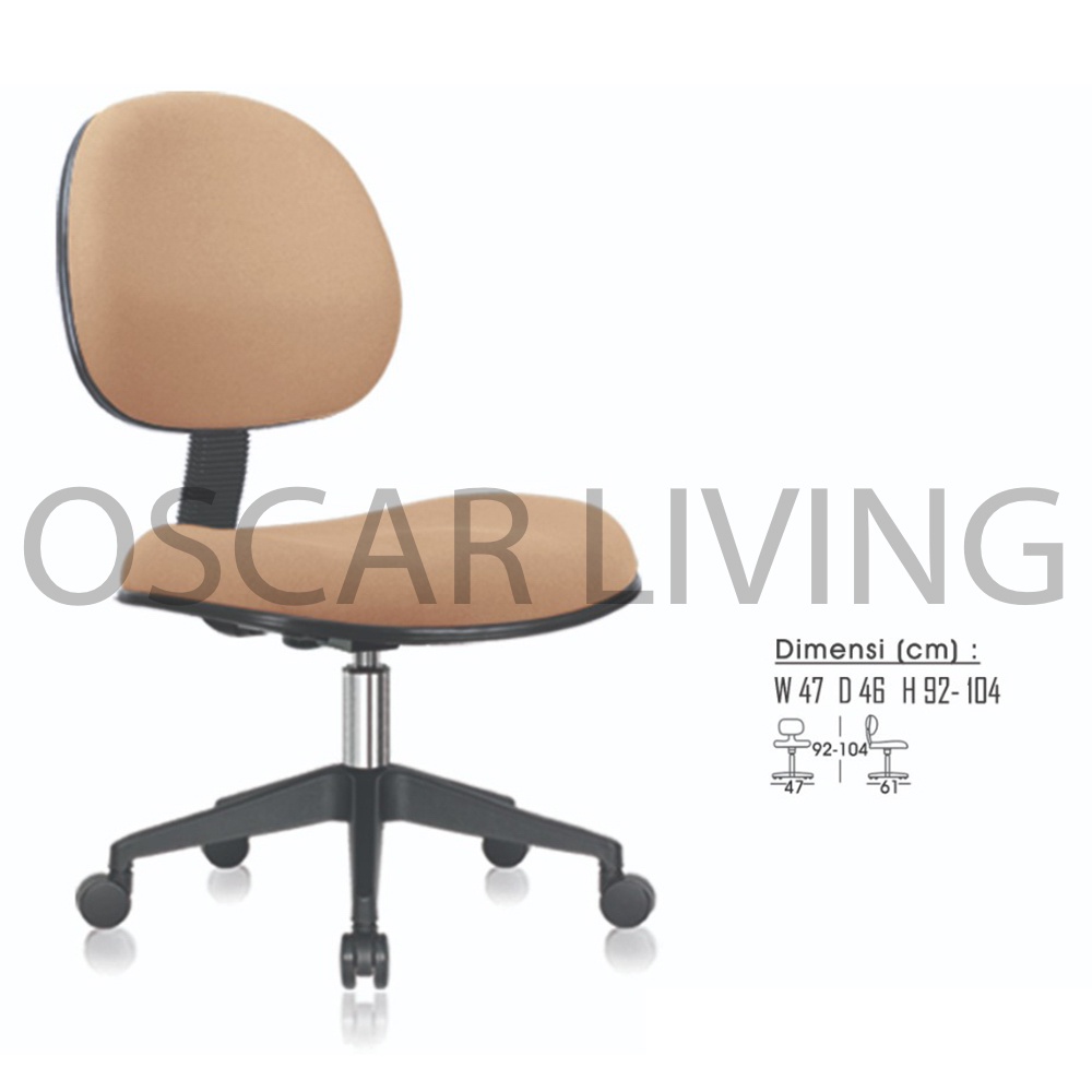 Jual Indachi D-980 Kursi Kantor / Office Chair Cream - Khusus ...