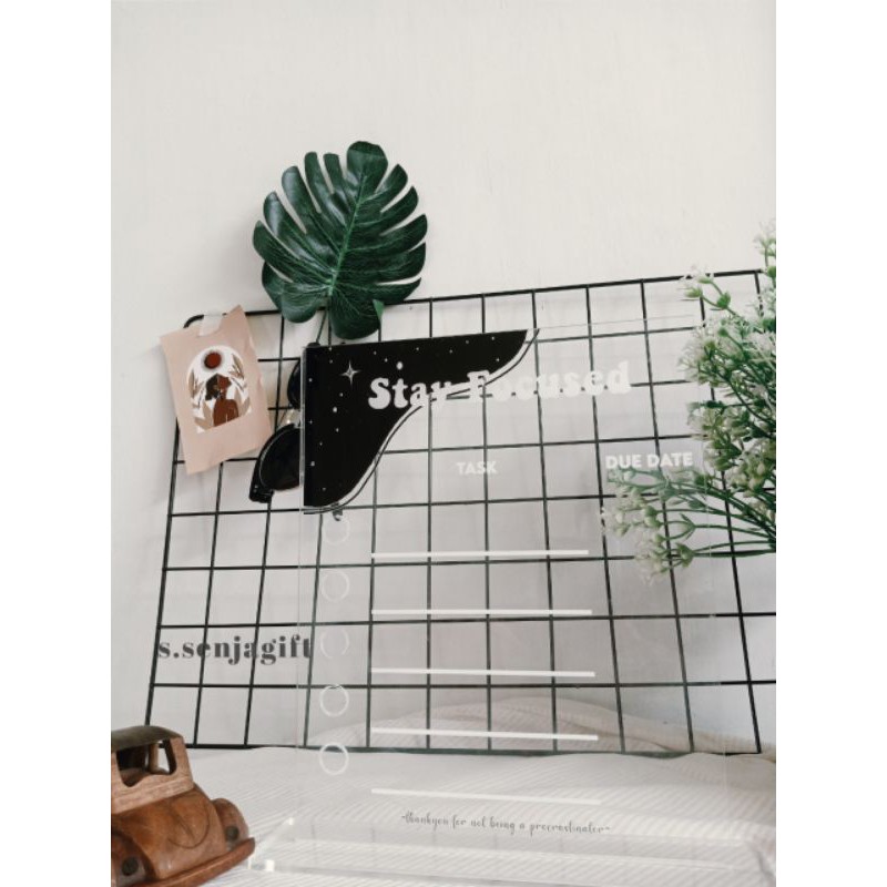 Jual To do List Acrylic Aesthetic Akrilik To do List | Shopee Indonesia
