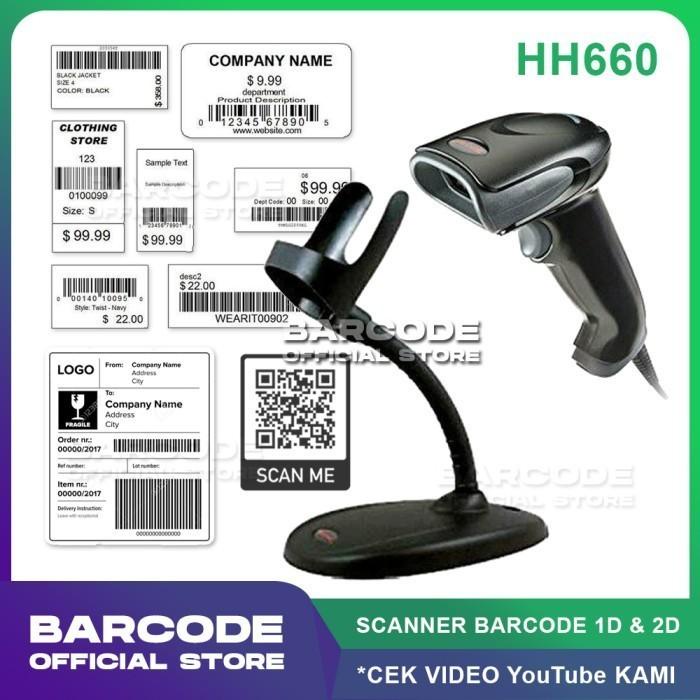 Jual Vitsan | Scanner Honeywell Hh660 2D Imager Scan Barcode 2 Dimensi ...