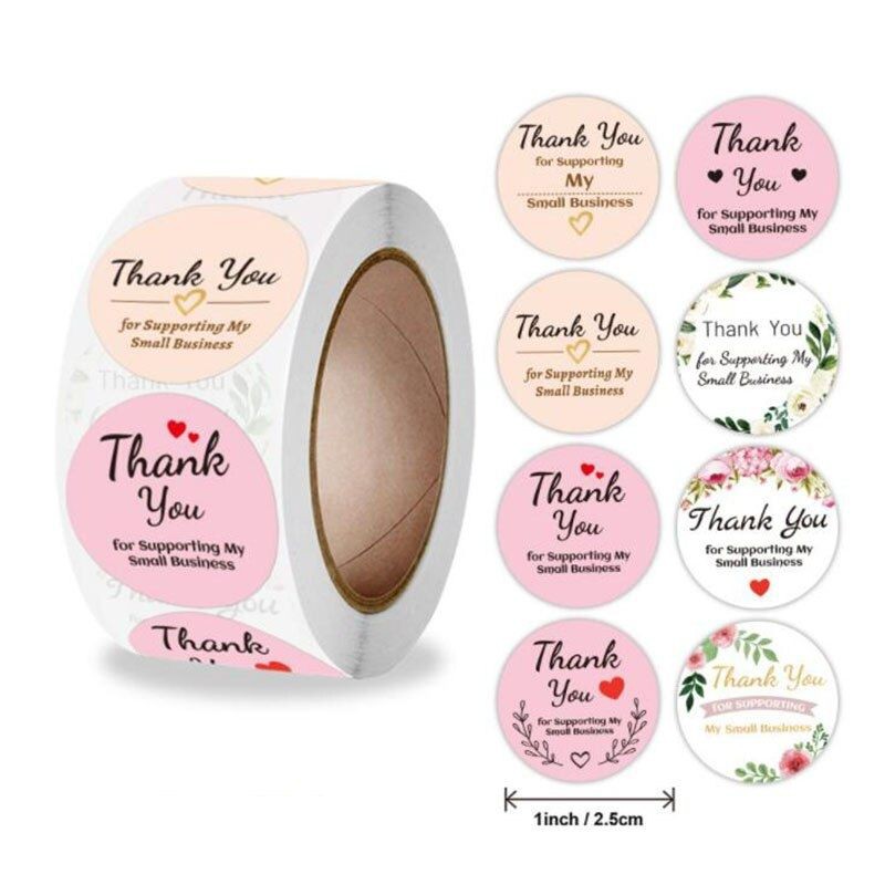 Jual 100pc) Thank You Sticker Label kue Amplop Terima Kasih Kemasan ...