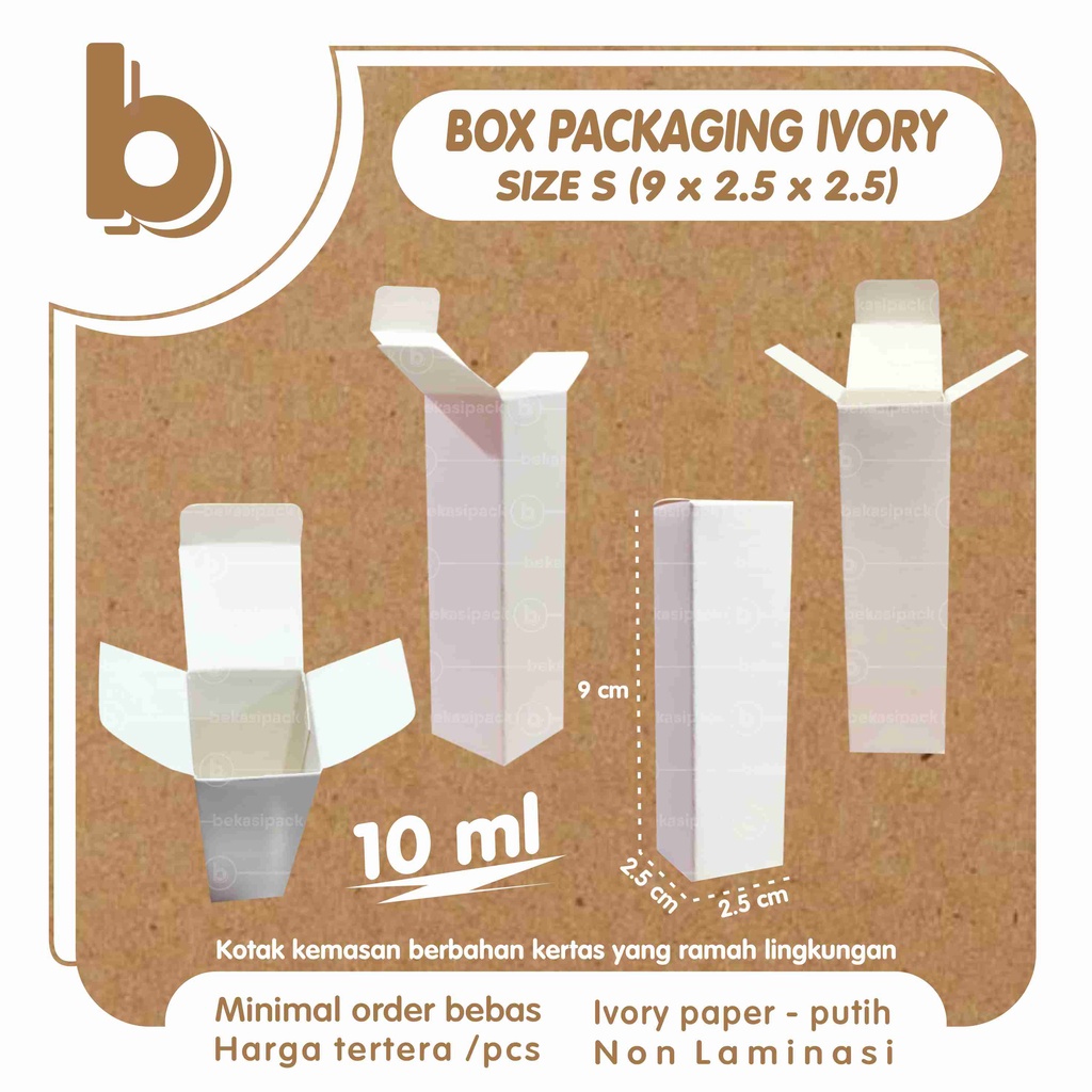 Jual Box Packaging Ivory Natural 9x2.5x2.5 I BPISN00253 | Shopee Indonesia