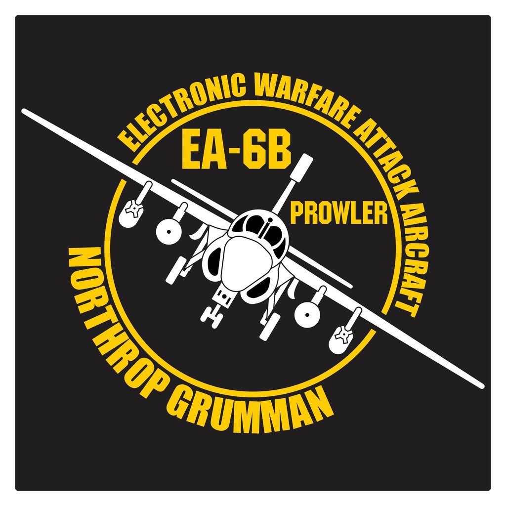 Jual Prowler EA-6B Electronic Attack Aircraft Cutting Sticker | Shopee ...