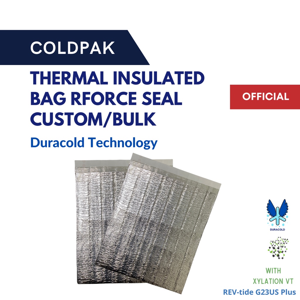 Jual COLDPAK Custom/Bulk Order Cooler Thermal Pouch Bag Box Packaging ...