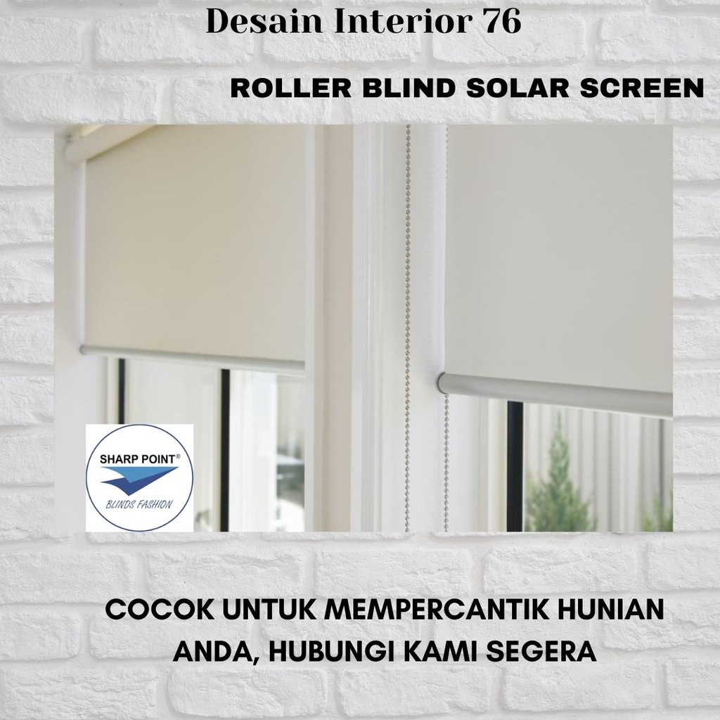 Jual Roller Blind tirai jendela SHARP POINT Solar Screen Seri 500, View ...