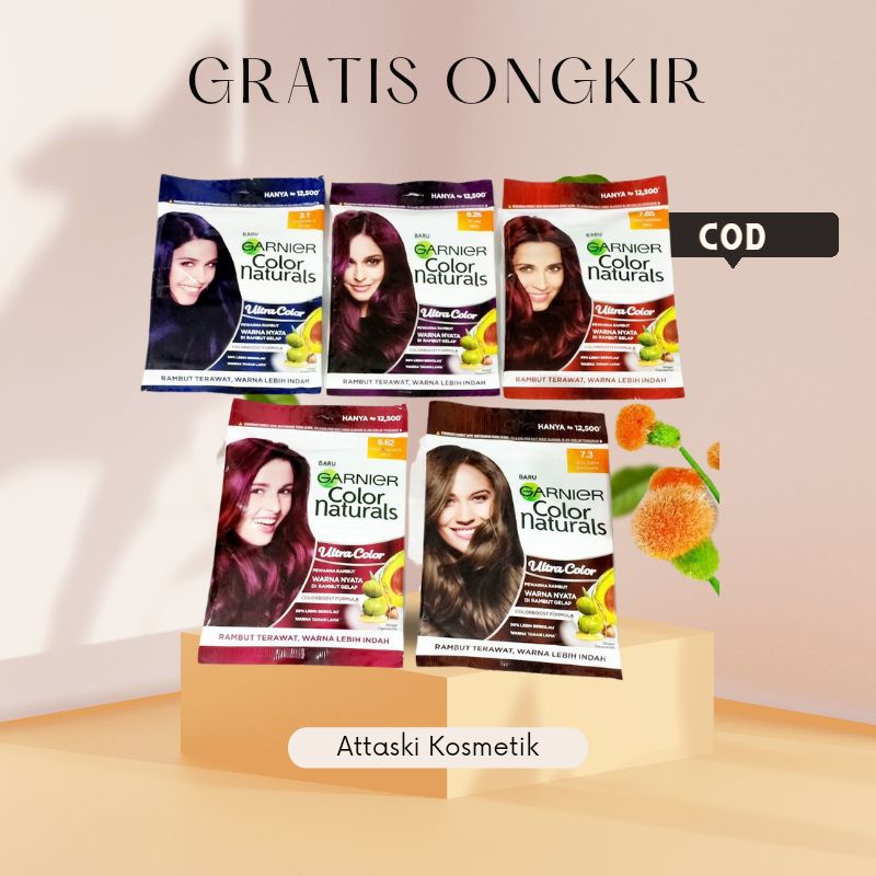Jual Garnier Hair Colour Sachet Cat Semir Pewarna Rambut Color Naturals ...