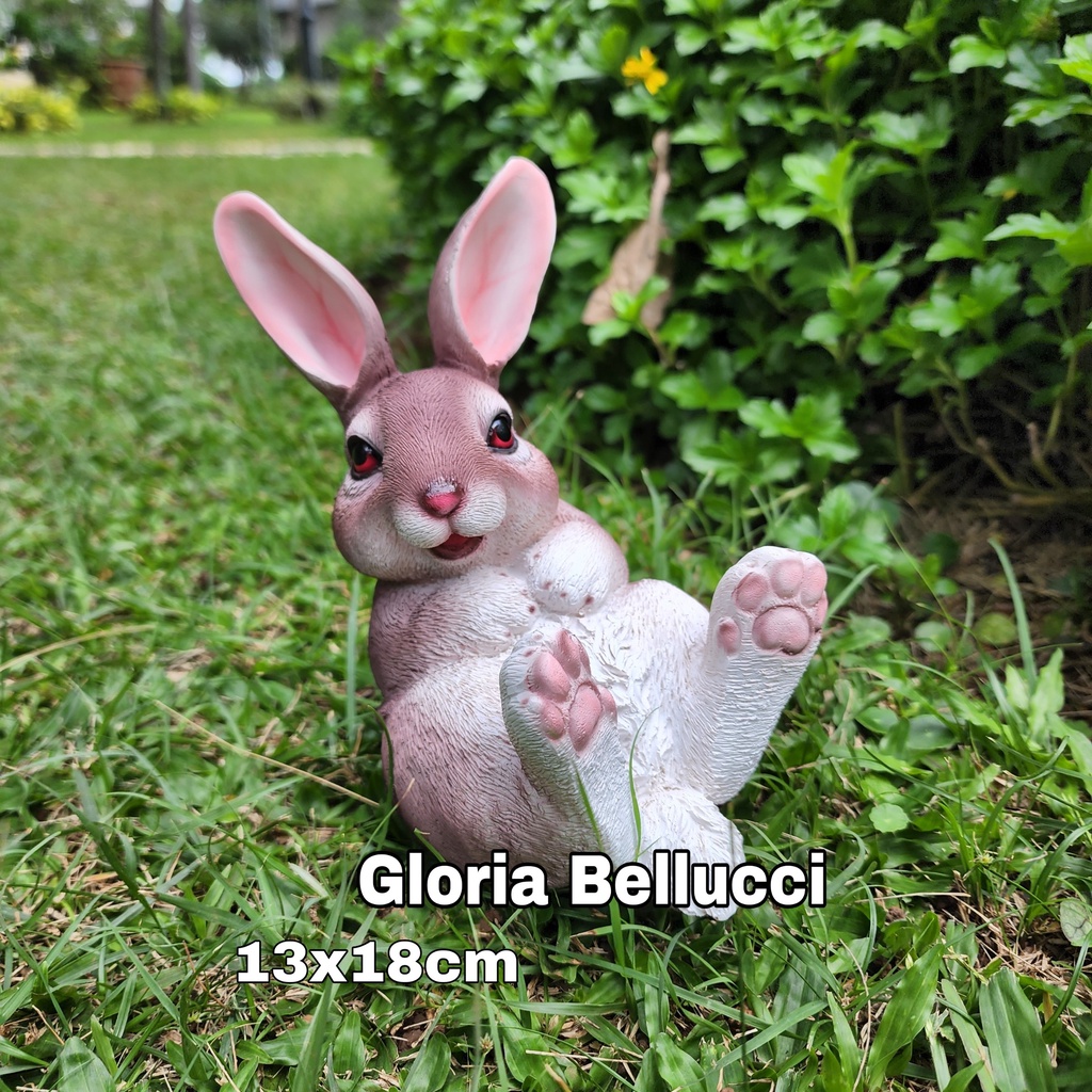 Jual Patung pajangan kelinci anggora statue rabbit dekorasi hiasan ...