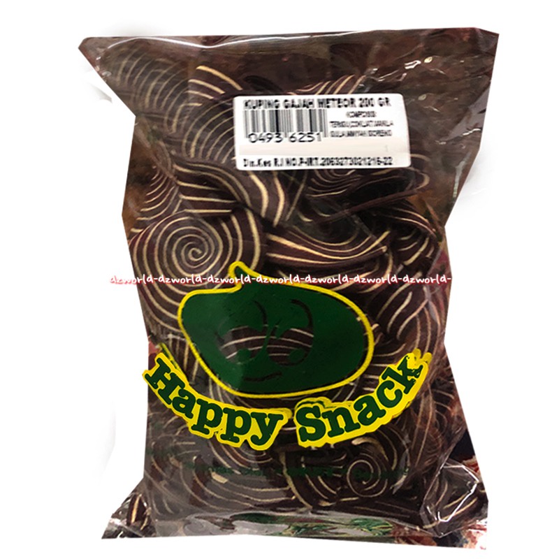 Jual Happy Snack 200gr Kuping Gajah Meteor Snack Cemilan Kriuk Kuping ...