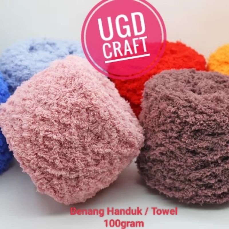 Jual Benang Rajut Handuk 100gram / Towel Yarn / Chasmere / Bon Bon ...
