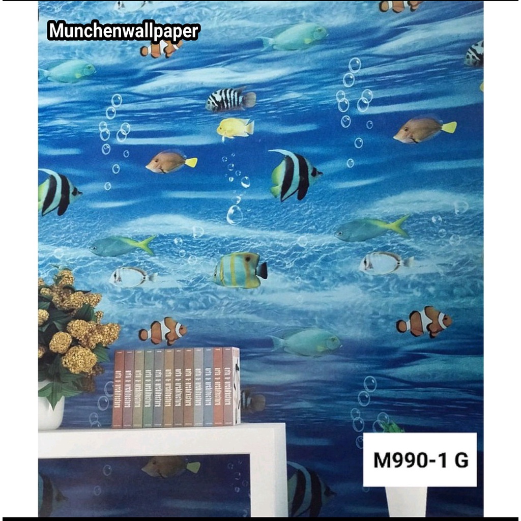 Jual Wallpaper Dinding Ikan Nemo Aquarium Kamar Anak Air Laut | Shopee ...