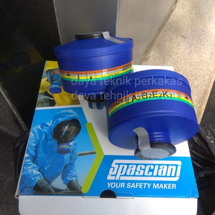 Jual filter abek2 spasciani masker respirator full face catridge abek 2 ...