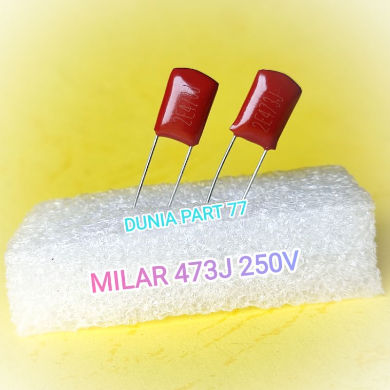 Jual capacitor milar 473j 250v kapasitor mylar 473 j | Shopee Indonesia