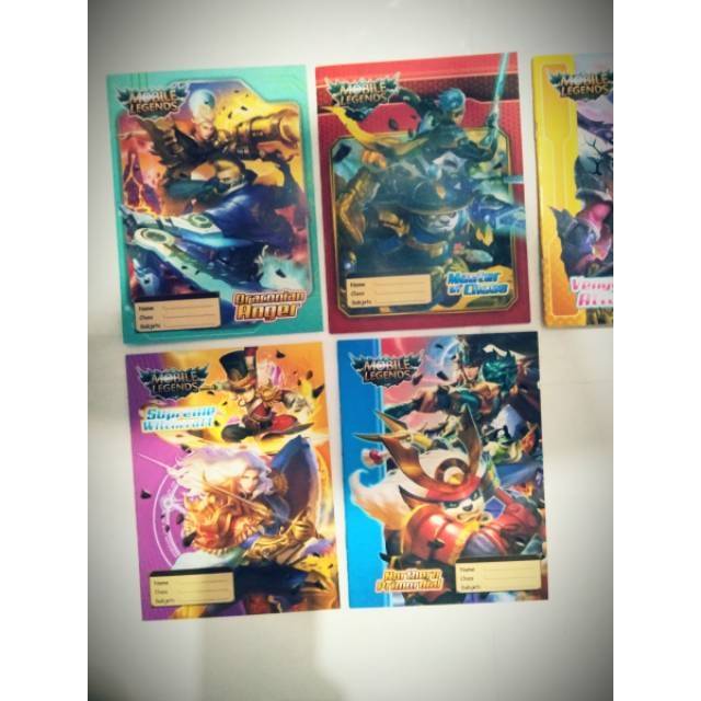 Jual Buku tulis ULTRAMAN ,MOBILE LEGENDS DAN NARUTO storm isi 24 lembar ...