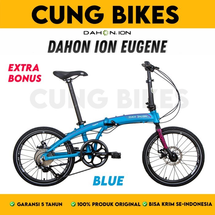 Jual Sepeda Lipat 20 Inch Folding bike DAHON ION EUGENE frame Alloy 9 Speed garansi resmi 5 ...