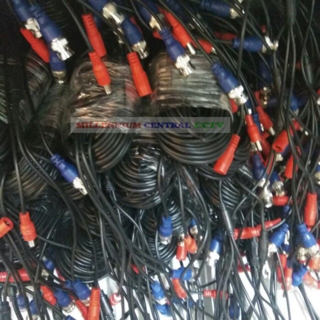 Jual kabel jadi 20m Cable kamera Cctv 20 meter bnc (Warna Hitam ...