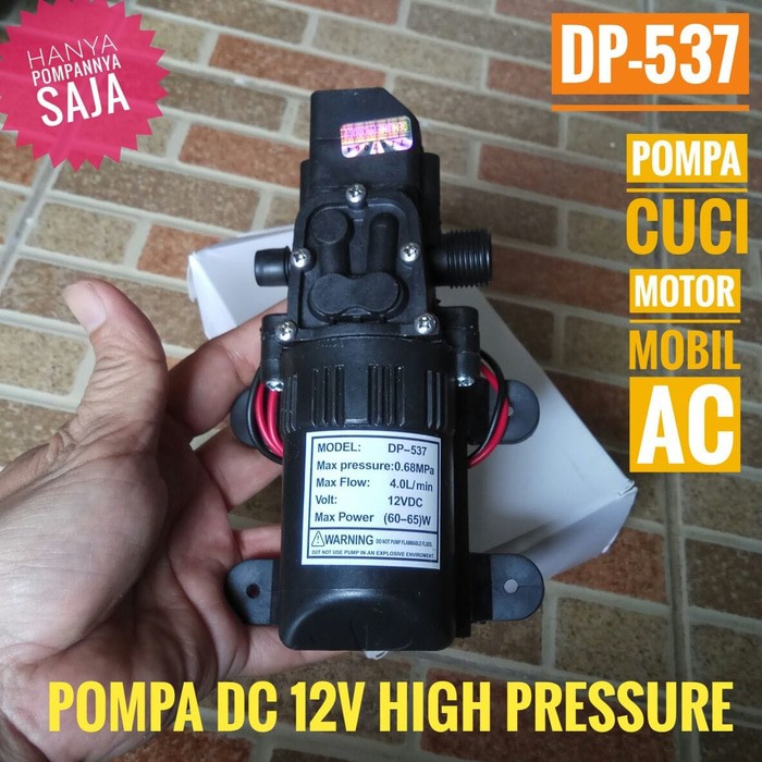 Jual Pompa Air DC 12 Volt Penguat Tekanan Air High Pressure Mini ...