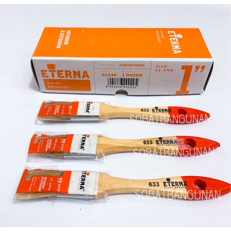 Jual ECER KUAS CAT ETERNA 1” 1,5” 2” 2,5” 3” TYPE 633 Kualitas PREMIUM ...