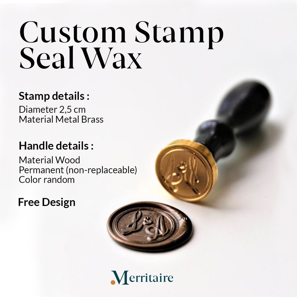 Jual Custom Seal Wax Stamp Stempel Lilin Segel Surat Vintage Sealing ...