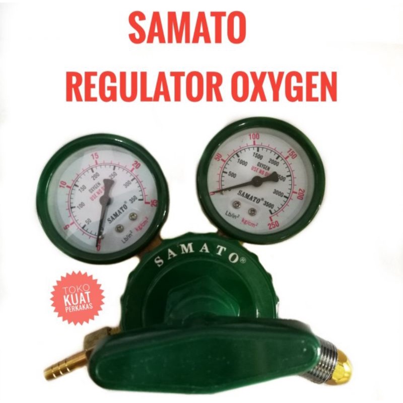 Jual Regulator oxygen SAMATO regulator angin oksigen O2 | Shopee Indonesia