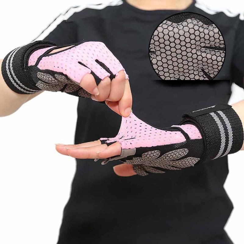 Jual NON-SLIP Sarung Tangan Gym Wrist Wraps Fitness Olahraga Aolikes Gloves 1 Pasang | Shopee ...